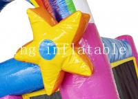 China EN71 Magic Unicorn Inflatable Combo Bounce House With Slide for sale