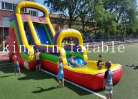 China Quadruple Stitching Rainbow Theme PVC Water Slide For Kids for sale