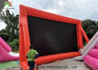 China 7 M Long Portable Outdoor Inflatable Movie Screen For Outdoor Cinema for sale