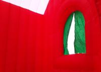 China 210D Inflatable Commercial Bounce Houses With Santa Claus Decor for sale