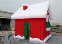 China 210D Inflatable Commercial Bounce Houses With Santa Claus Decor for sale