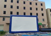 China 8m Long Outdoor Inflatable Movie Screen For Drive In Car for sale