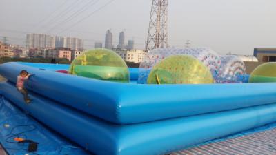 China 0.9 mm PVC Tarpaulin Inflatable Swimming Pools 1.3 m Pipe Diameter For Amusement for sale