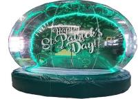 China UV Proof Advertising Christmas 2.5m Inflatable Snow Globe Ball for sale
