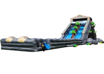 China Outdoor Commercial Giant Toboggan Inflatable Long Blow Up Water Slide Climbing For Kids Adults PVC Tarpaulin for sale