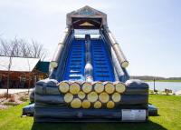 China Outdoor Commercial Giant Toboggan Inflatable Long Blow Up Water Slide Climbing For Kids Adults PVC Tarpaulin for sale