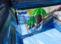 China Outdoor Commercial Giant Toboggan Inflatable Long Blow Up Water Slide Climbing For Kids Adults PVC Tarpaulin for sale