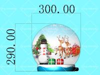China King Inflatable Advertising 3m Merry Christmas Snow Globe Balloon for sale
