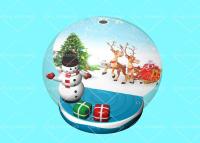 China 0.55mm Transparent PVC Inflatable Snowball Model For Christmas for sale