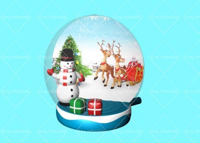China 0.55mm Transparent PVC Inflatable Snowball Model For Christmas for sale