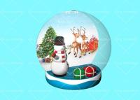 China 0.55mm Transparent PVC Inflatable Snowball Model For Christmas for sale