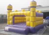 China Square Shape Inflatable Jumping Castle / PVC Tarpaulin Commercial Bouncy castle for sale