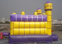 China Square Shape Inflatable Jumping Castle / PVC Tarpaulin Commercial Bouncy castle for sale