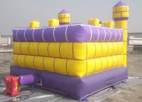 China Square Shape Inflatable Jumping Castle / PVC Tarpaulin Commercial Bouncy castle for sale