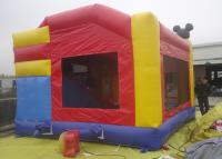 China 0.55mm PVC Tarpaulin Castle Inflatable Mickey Bounce House With Slide And Obstacle for sale