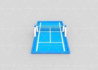 China Floating Water Sport Game Blue PLATO Inflatable Volleyball Court for sale