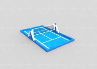China Floating Water Sport Game Blue PLATO Inflatable Volleyball Court for sale