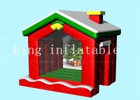 China Christmas Commercial 0.55 mm PVC Inflatable Bouncer House 3.3x2.75x3.5m for sale