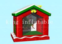 China Christmas Commercial 0.55 mm PVC Inflatable Bouncer House 3.3x2.75x3.5m for sale