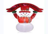 China Outdoor 10 m Inflatable Christmas Products Air Blown Holiday Snowman for sale