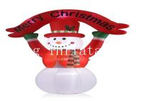 China Outdoor 10 m Inflatable Christmas Products Air Blown Holiday Snowman for sale