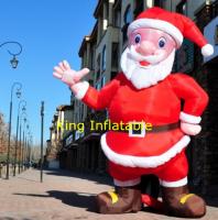 China 210D 2m  3m High Inflatable Santa Claus For Home Backyard for sale