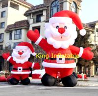 China 210D 2m  3m High Inflatable Santa Claus For Home Backyard for sale