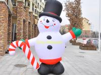 China 210D Oxford 3m Inflatable Christmas Products Backyard Snowman for sale