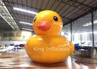 China Outdoor Inflatable Yellow Duck 4m Water Toys For Advertising PVC Tarpaulin for sale