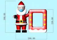 China 2.9m L Inflatable Santa Claus Christmas Photographic Apparatus for sale