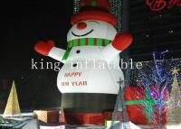 China 5mH Inflatables Christmas Snowman Cartoon For Outdoor Christmas Decoration for sale