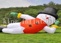 China 210D Nylon Outdoor 20ft Christmas Inflatable Santa For Advertising for sale