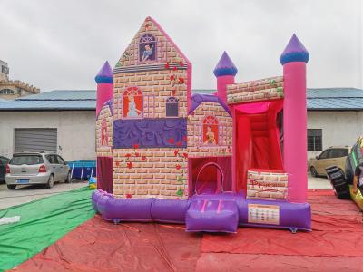 China Outdoor Kids Inflatable Princess Themed Jumping Castle Bounce House PVC Tarpaulin for sale