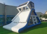 China 0.9mm PVC Tarpaulin jungle gym  inflatable floating water slides for sea for sale