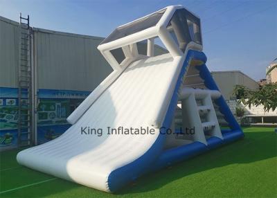 China 0.9mm PVC Tarpaulin jungle gym  inflatable floating water slides for sea for sale