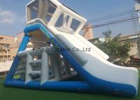 China 0.9mm PVC Tarpaulin jungle gym  inflatable floating water slides for sea for sale