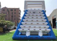China 0.9mm PVC Tarpaulin jungle gym  inflatable floating water slides for sea for sale