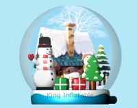 China Outdoor PVC Tarpaulin 3M Dia Inflatable Snow Globe For Advertising for sale