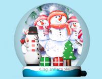 China Outdoor PVC Tarpaulin 3M Dia Inflatable Snow Globe For Advertising for sale