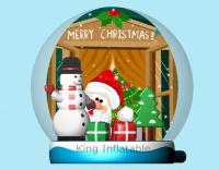 China Outdoor PVC Tarpaulin 3M Dia Inflatable Snow Globe For Advertising for sale