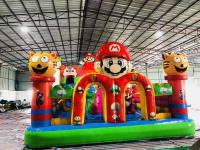 China Kids Inflatable Bounce House Funny Castle With Silde PVC Tarpaulin for sale