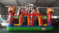 China Kids Inflatable Bounce House Funny Castle With Silde PVC Tarpaulin for sale
