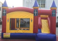 China Kids PVC Tarpaulin Inflatable Jumping Castle With Slide for sale