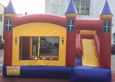 China Kids PVC Tarpaulin Inflatable Jumping Castle With Slide for sale