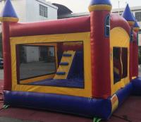 China Kids PVC Tarpaulin Inflatable Jumping Castle With Slide for sale