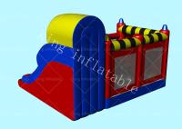 China 0.55mm PVC Tarpaulin Kids FireTruck Themed Jumping Castle for sale