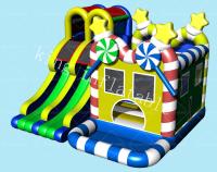 China CandyThemed Kids PVC Tarpaulin Inflatable Bouncer Castle for sale