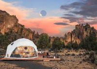 China Portable 5m Geodesic dome Tent Geodesic Star frame Tent With Clear Pvc Cover for sale