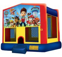 China Kids PVC Tarpaulin Paw Patrol Inflatable Bounce House With Slide for sale