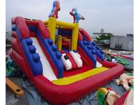 China PVC Tarpaulin Outdoor Inflatable Water Slide For Kids Funny Amusement Games for sale
